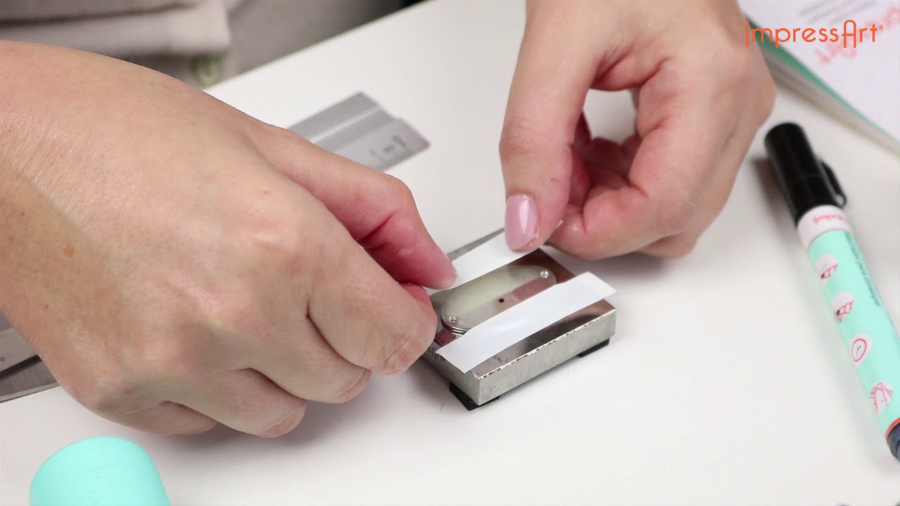ImpressArt Tutorial | Stamp Straight Tape