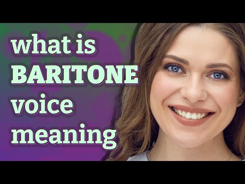 Baritone voice | meaning of Baritone voice