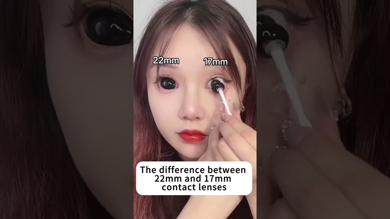 22mm sclera lenses and 17mm mini sclera #lenspoison #cosplay #anime #contactlenses #scleralenses