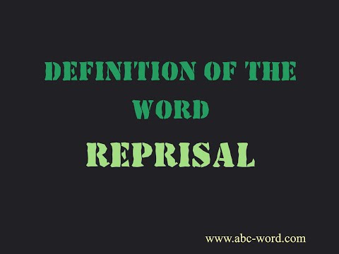 Definition of the word "Reprisal"