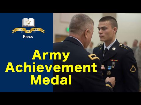 Army Achievement Medal (AAM), U.S. Army Achievement Medal & Miniature for Achievement and Merit.
