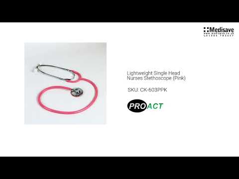 Lightweight Single Head Nurses Stethoscope Pink CK 603PPK