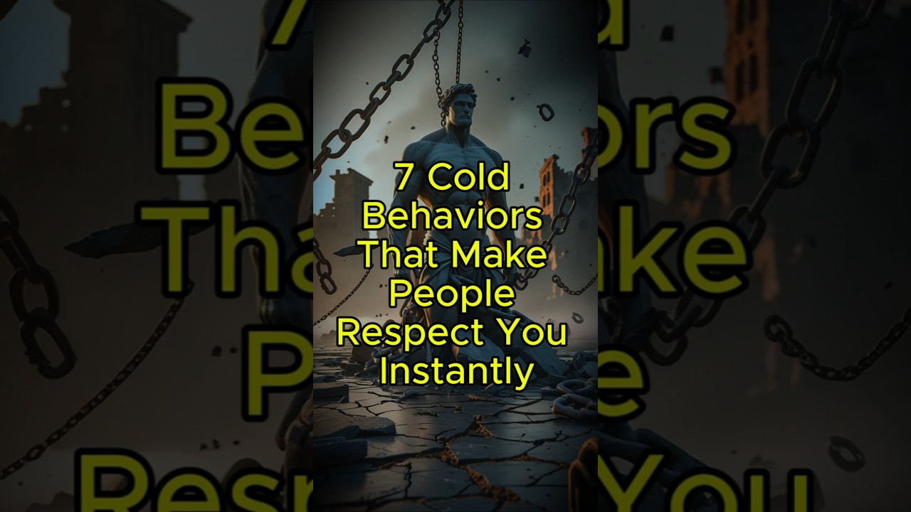 Stoic Philosophy | 7 Cold Behaviors That Make People Respect You Instantly