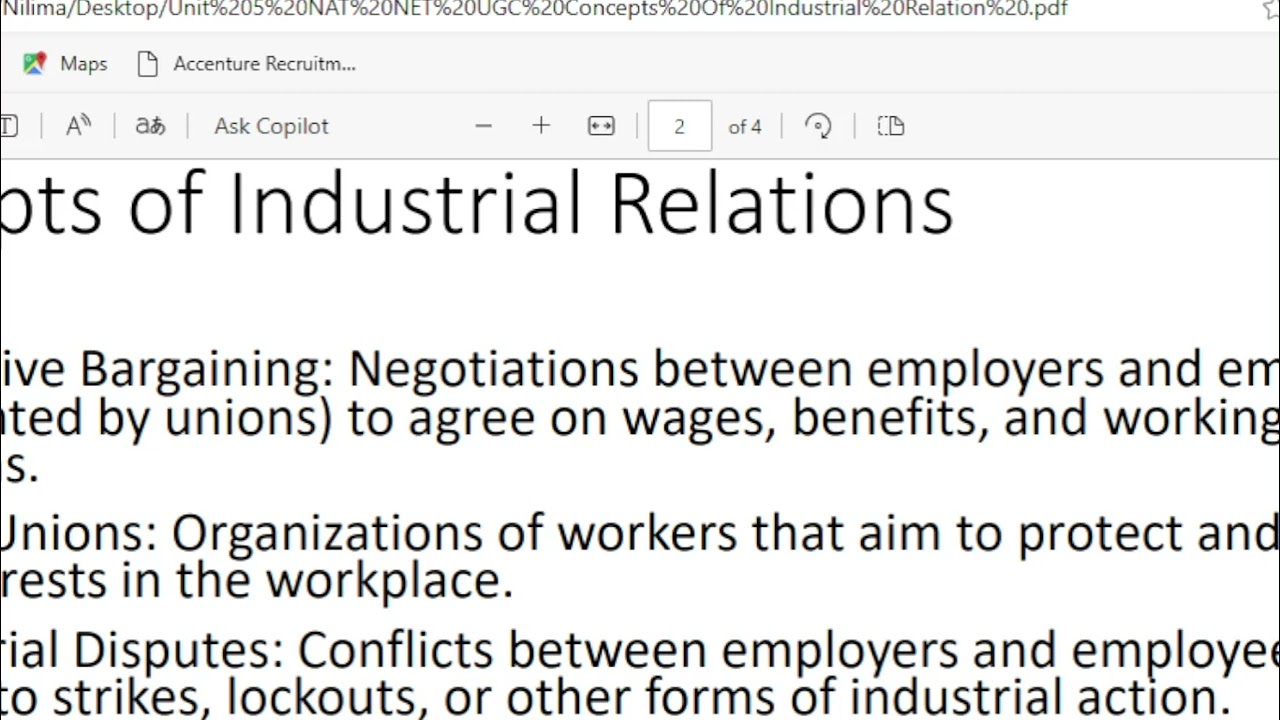 LABOUR Code 55 ....UNIT 5 ...INDUSTRIAL RELATIONS..IMPORTANT  NOTES FINAL REVISION.