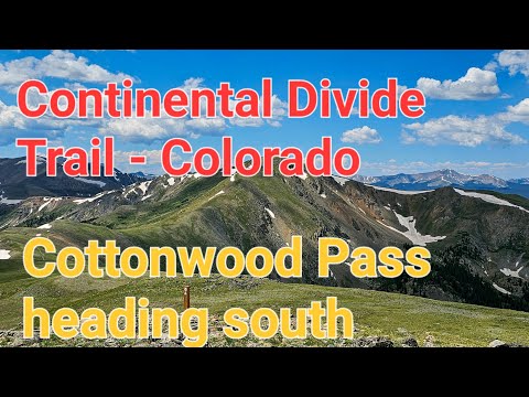 Continental Divide Trail in Colorado. Cottonwood Pass heading south.