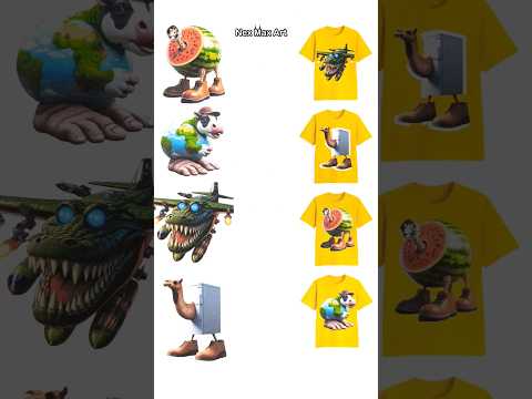Italian Brainrot T-shirts Matching Puzzle #shorts #italianbrainrot