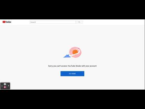 Can't access YouTube Studio error on YouTube