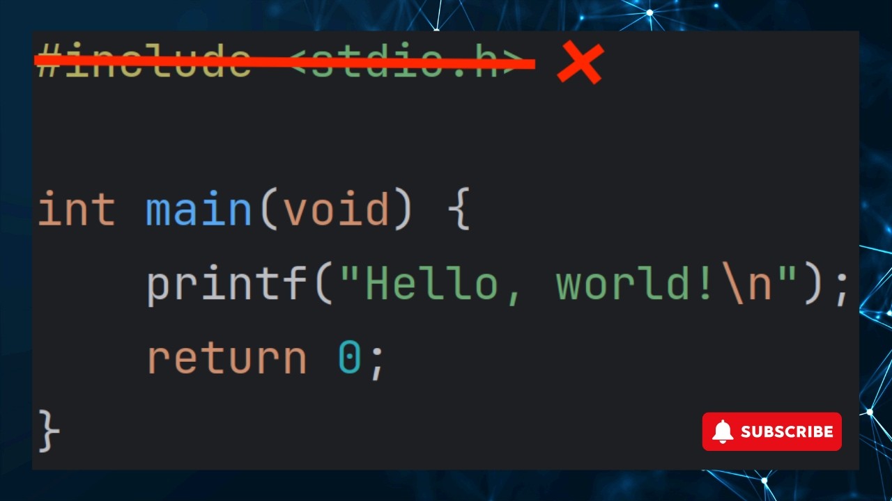 Hello World with no libraries