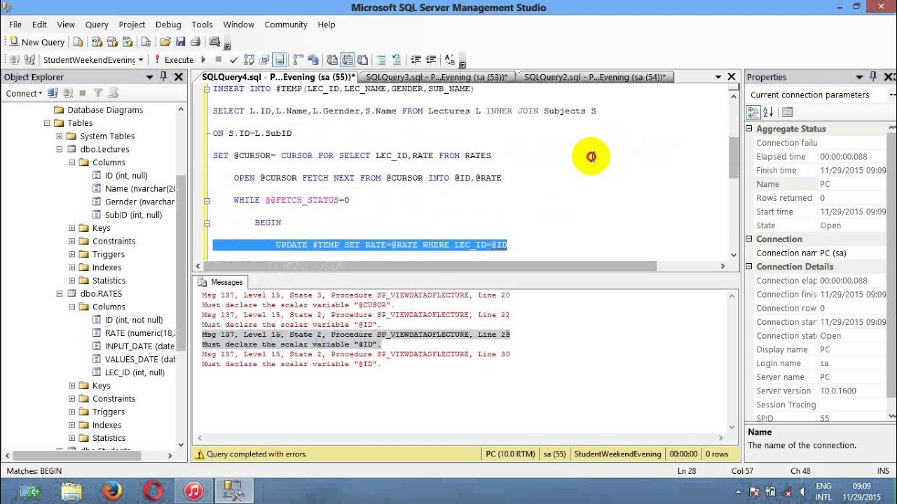 HOW TO USING CURSOR IN SQL SERVER