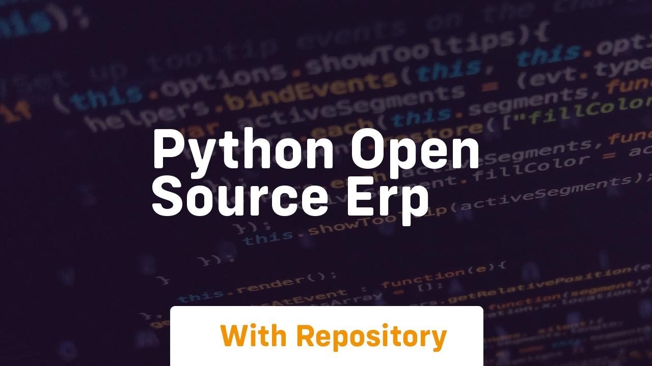 python open source erp