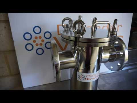 DN80 Simplex Basket Strainer in full 316 stainless steel ~ Defender Strainers in Australia
