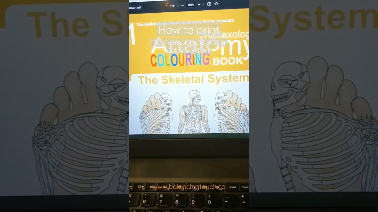 How to print The Reflexology Anatomy Coloring Book #shorts