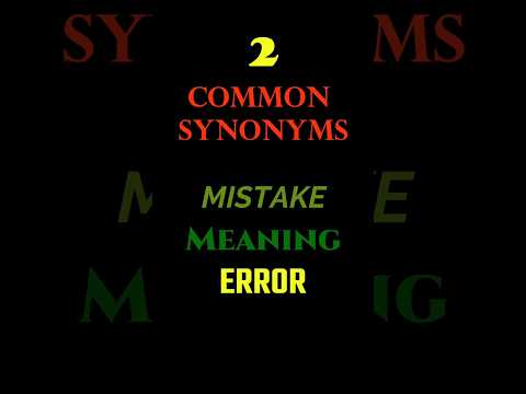 2 IMPORTANT SYNONYMS
