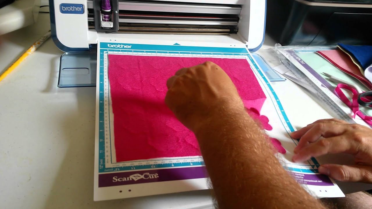 Brother scan cut cortando tecido