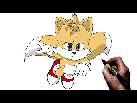 How To Draw Tails | Step By Step | Sonic 3