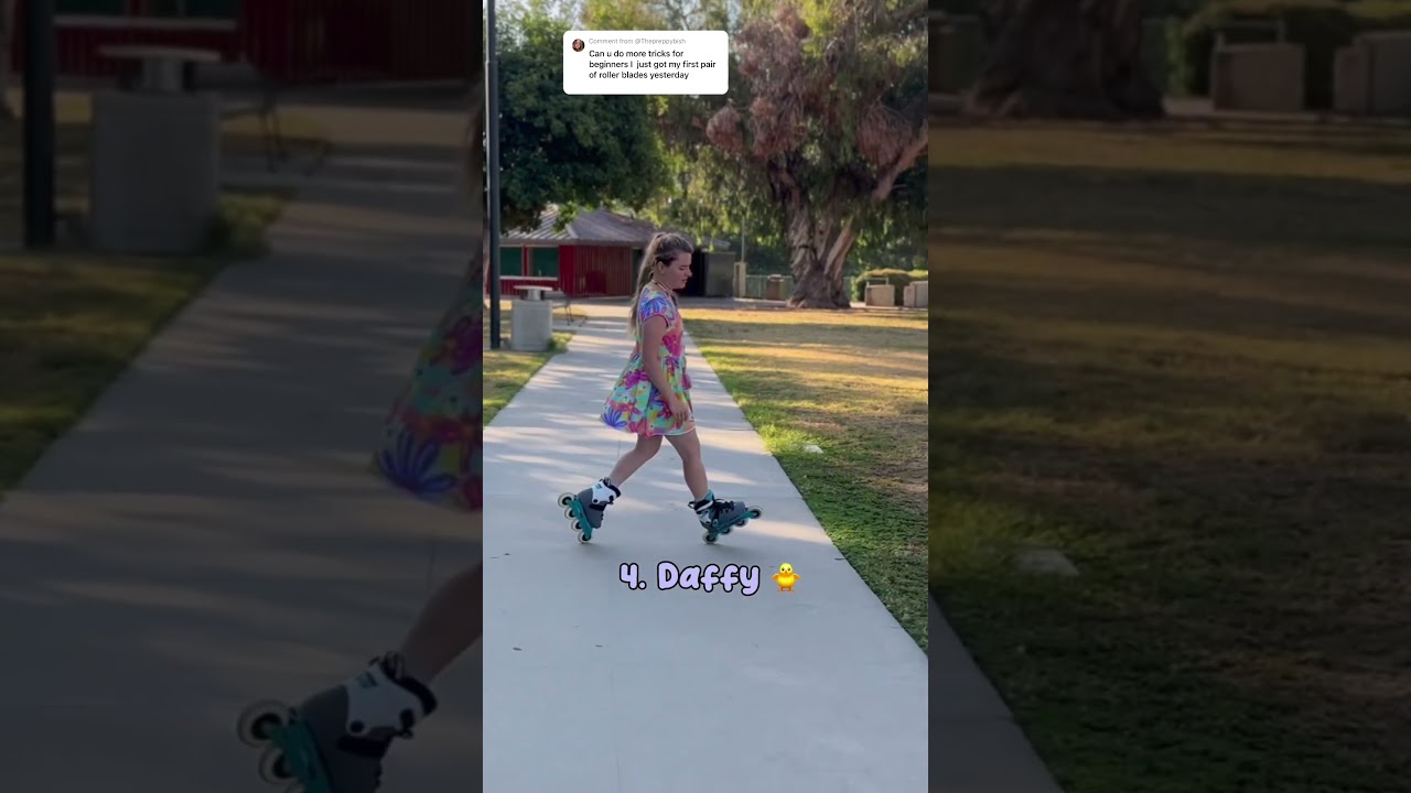 list of EASIEST tricks on inline skates ⭐️ #rollerblading