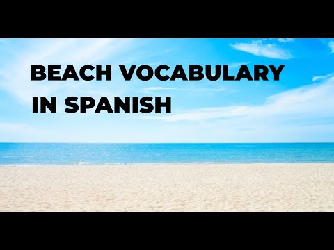 Beach Vocabulary in Spanish