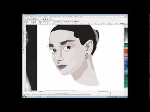 Vectorizando retratos en CorelDRAW (Speed Drawing) | Escuela de Diseño ...