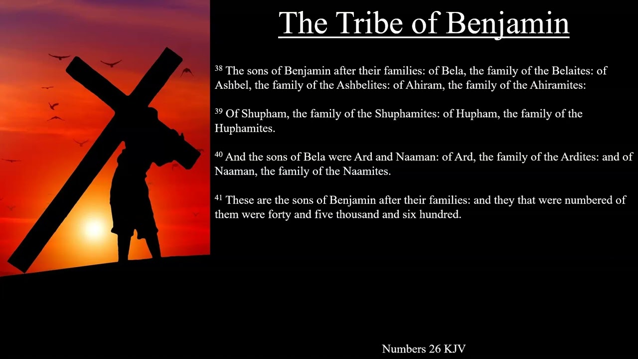 Numbers 26:38-41 KJV | The Tribe of Benjamin