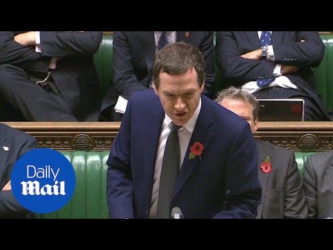 Osborne makes impassioned statement after Lords defeat - Daily Mail