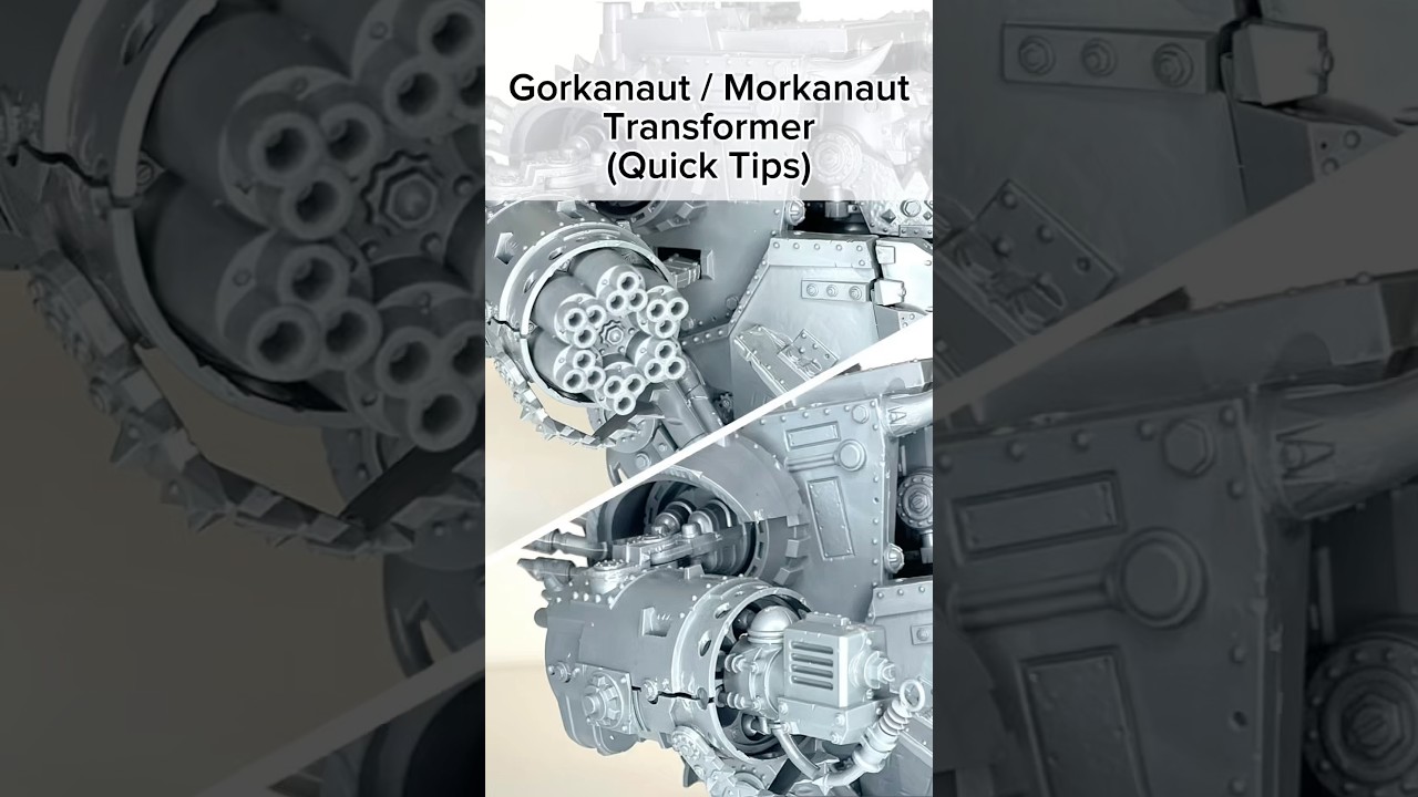 Ork Gorkanaut & Morkanaut in One Model (Tips) #warhammer40k #miniature #painting #tutorial #tips