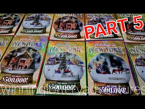 4 OF 20 HOLIDAYS IN NEW YORK $5 NY LOTTERY SCRATCH OFFS PART 5