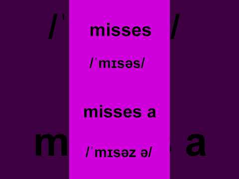 How to pronounce "misses" in American English #spokenenglish #howtopronounce #americanenglish #words