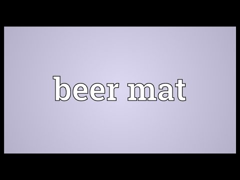 Beer mat Meaning