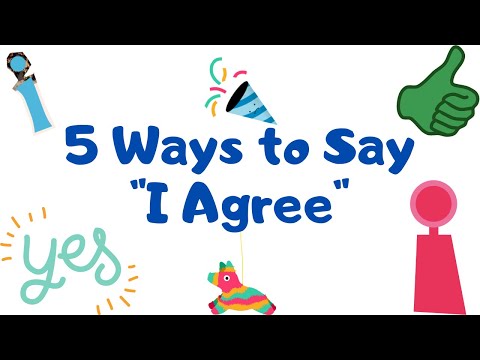 5 Ways to say I Agree || Learn English Vocab || Other way to express that you Agree with someone ||