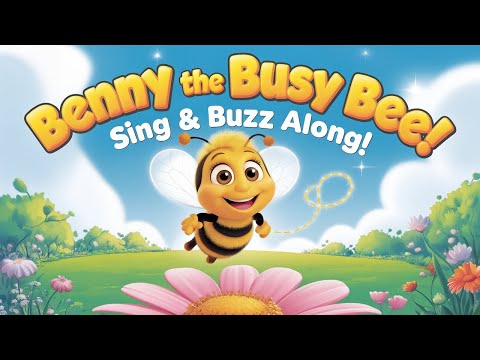 Benny the Busy Bee | Fun Kids' Song About Bees & Flowers!