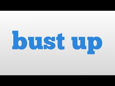 bust up meaning and pronunciation