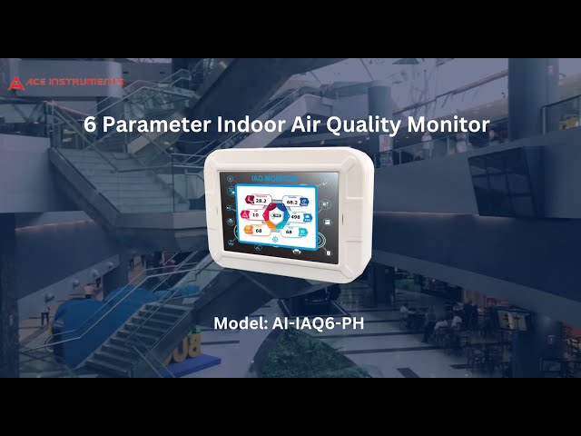 Gas Detectors - Ace AI-IAQ6-PH Smart Indoor Air Quality Monitor ...