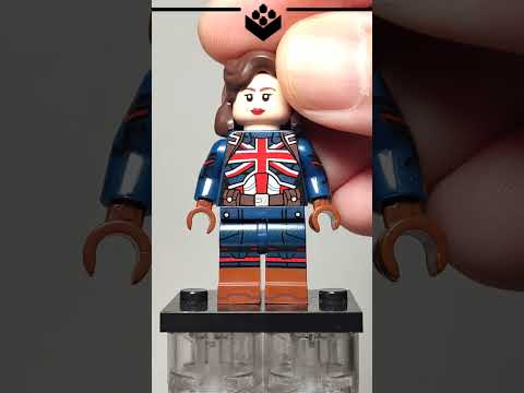 LEGO What if...? | Captain Carter | Unofficial Lego Minifigure #shorts #captaincarter #lego #marvel