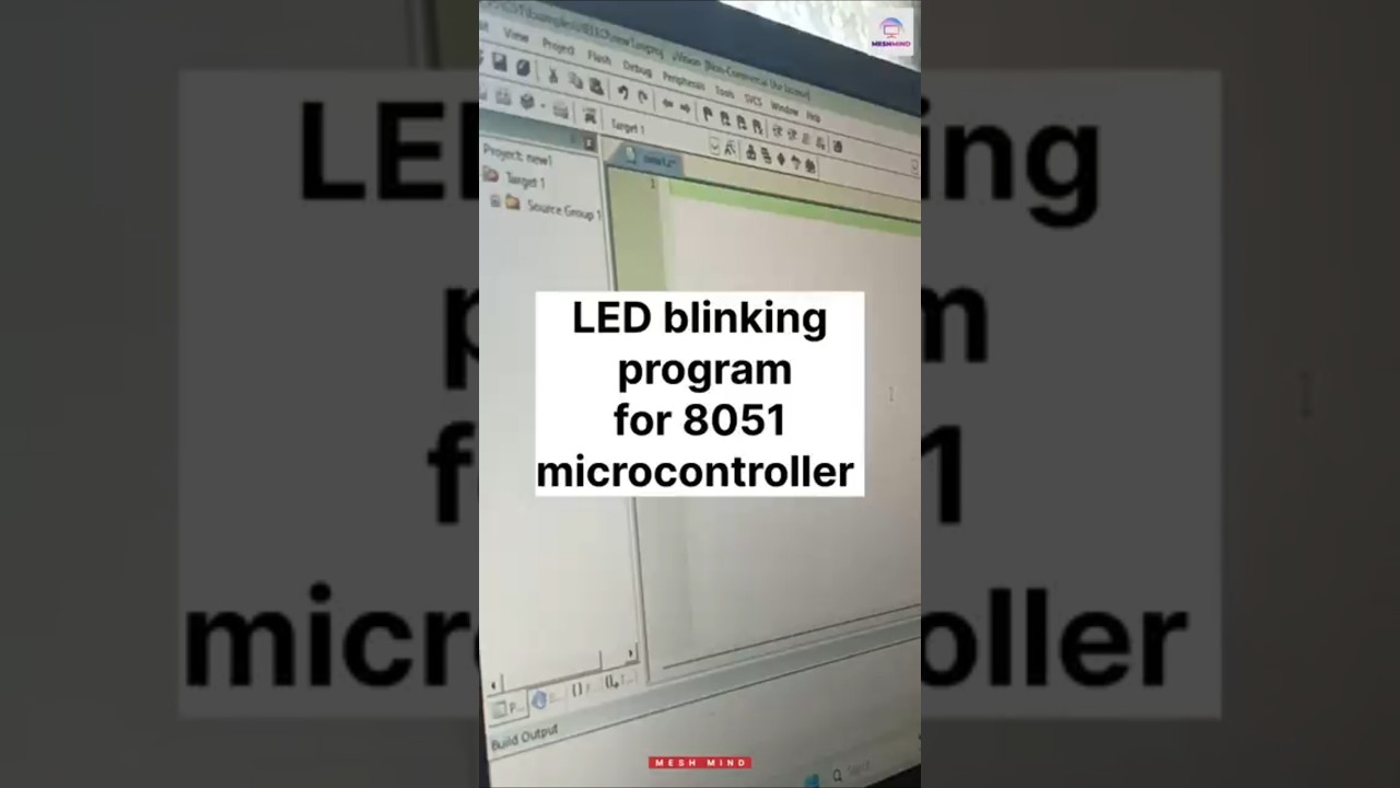 8051 Microcontroller | LED blinking | #8051microcontroller #ledblinking #tech #coding #trending