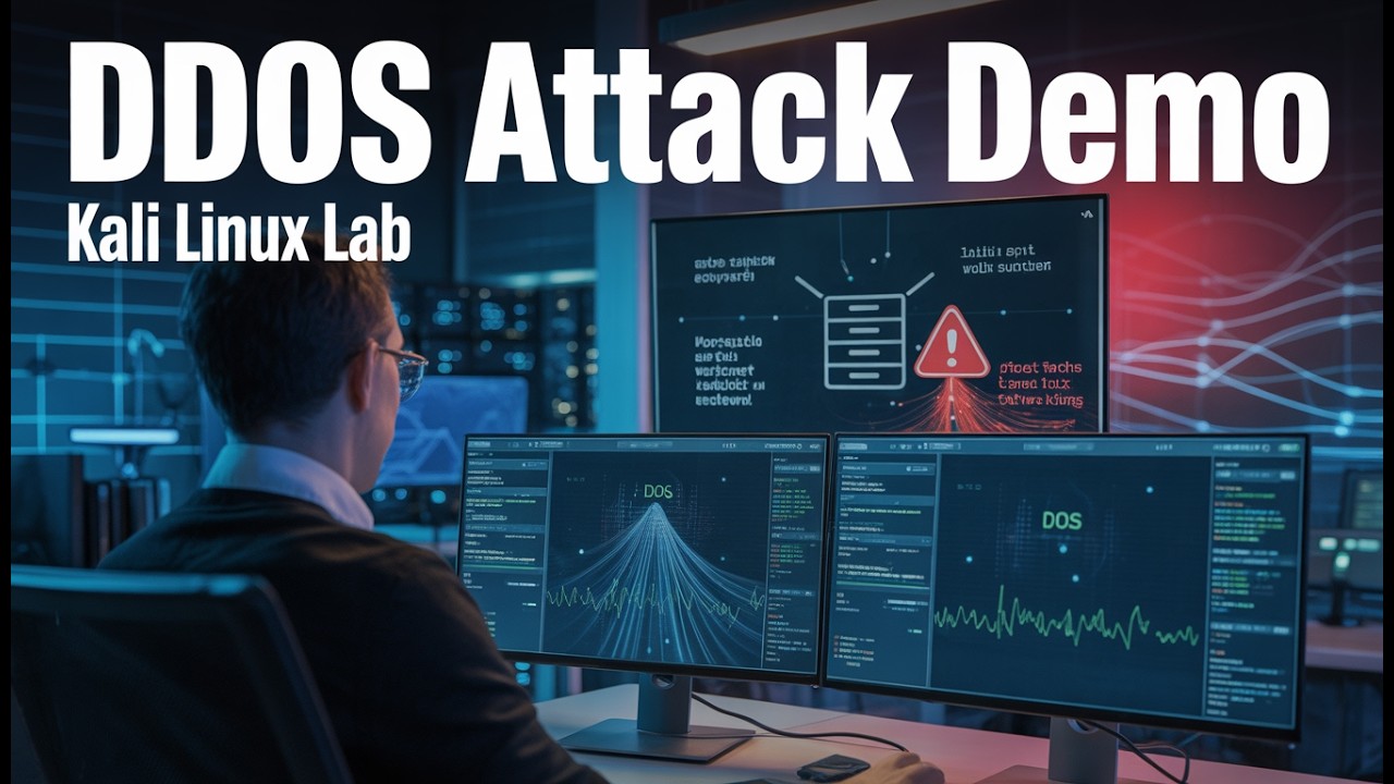 DDoS Attack Demonstration in Virtual Lab | Kali Linux & Metasploitable | Ethical Hacking Tutorial