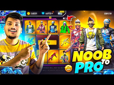 FREE FIRE LUCKY ID GOT EVERYTHING IN 100 DIAMONDS SPIN๐ NOOB TO ULTRA PRO -GARENA FREE FIRE