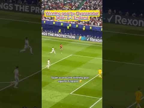 Winning goal by M. Oyarzabal Spain 2-1 England!  #euro2024 #spain #england
