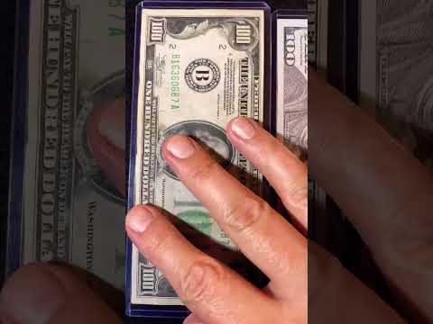 Old One Hundred Dollar Bill vs New $100.00