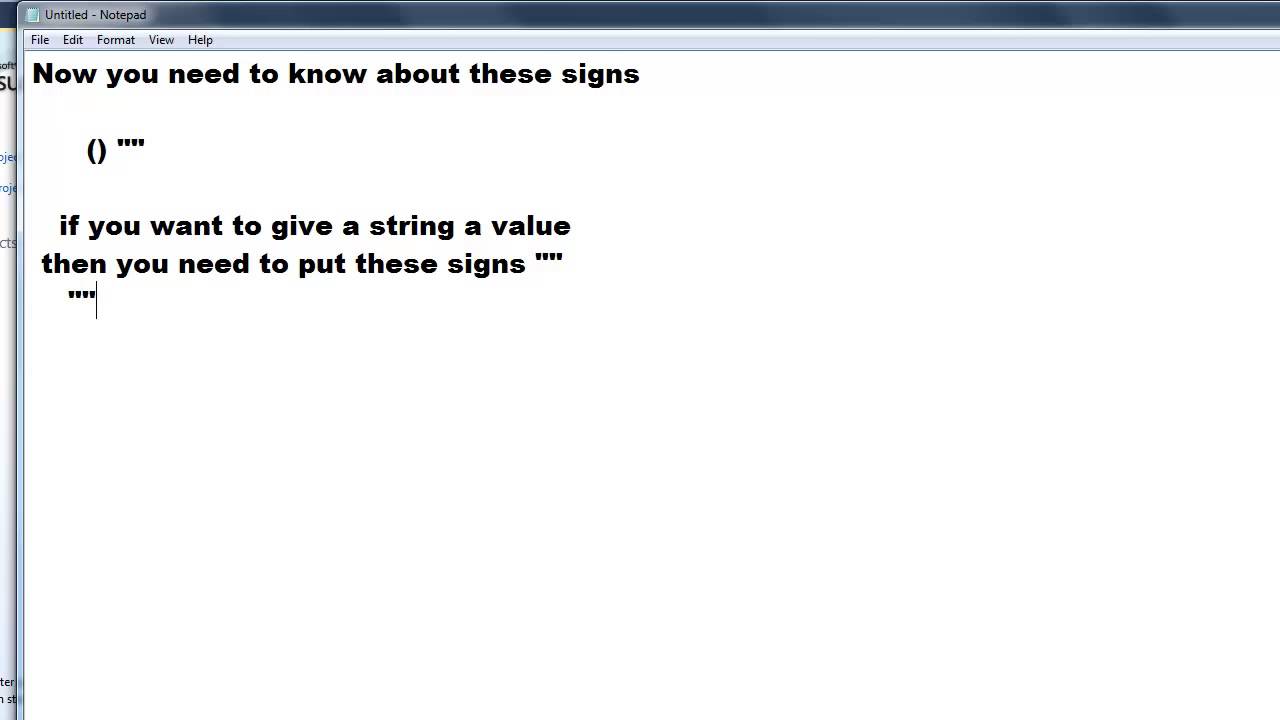 Tutorial : VB Part 1 : Strings & Functions