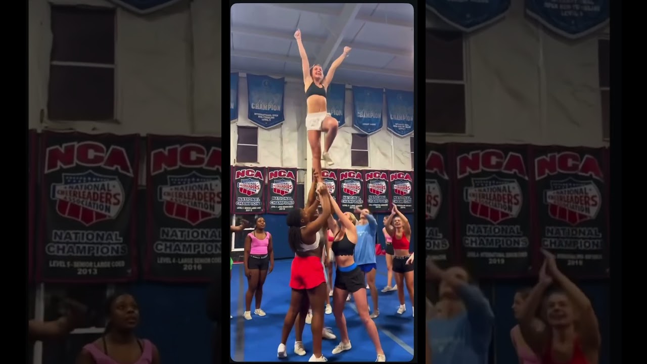 go ruby!! #seniorelite #cheer #cheerleading #stunt