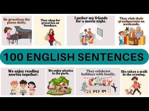 100 Daily English Sentences for Kids Easy | Speak English Naturally Learn English Speak improve Eng