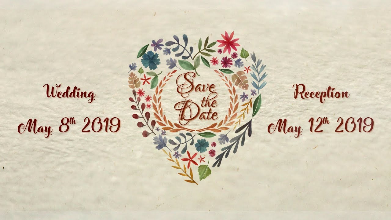 Floral Wedding Invitation Video | Save The Date | Step-In Studios Presentation SS3