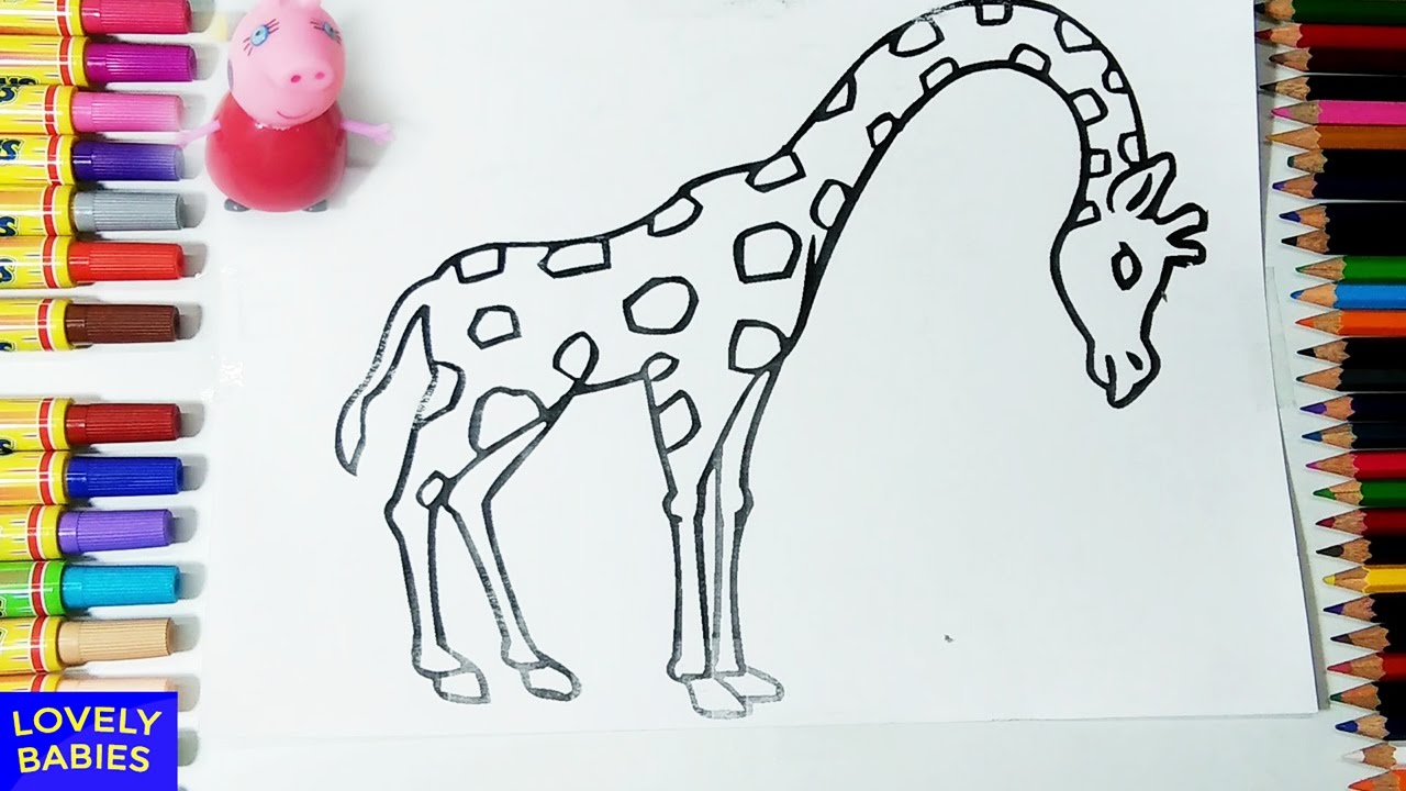 giraffe coloring pages - giraffe coloring pages for kids - giraffe coloring pages