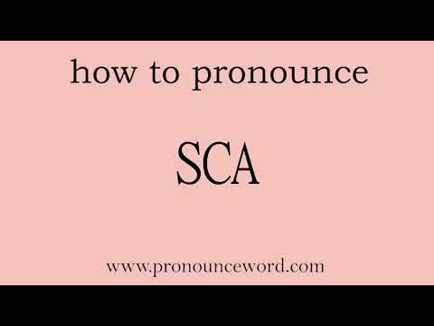 SCA. How to pronounce the english word SCA .Start with S. Learn from me.