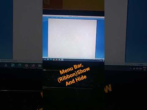 Menu Bar (Ribbon)Show & Hide #word #computer #pc #laptop #office #work #software #msword #msoffice