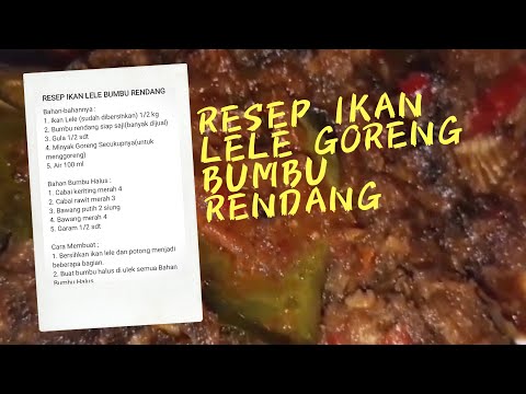 Kriuk & Pedas!! Resep Lele Goreng Bumbu Rendang