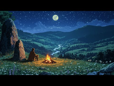 Medieval Night by the Fire 🔥 Ambience & Peaceful Music for Relaxation