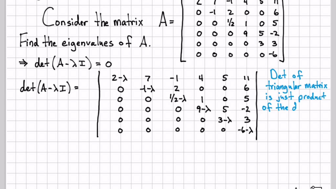 Linear Algebra Example Problems - Eigenvalue Computation #3