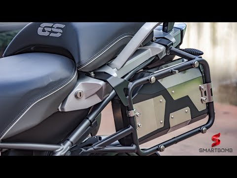 Rear object holder in abs / stainless steel for BMW R1200GS LC R1250GS F750GS and F850GS