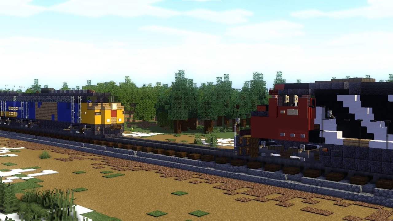 Hinton Train Collision in Minecraft Animation